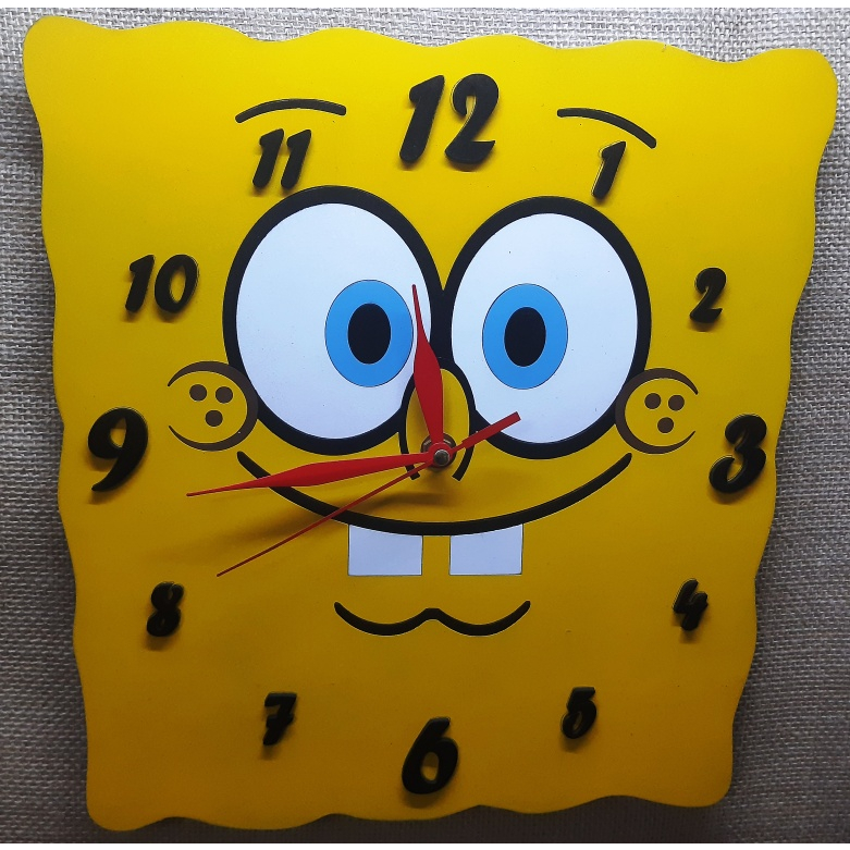 Jual Jam Dinding Anak/Exclusive Wooden Wall Clock/Jam Kado Ulang tahun ...