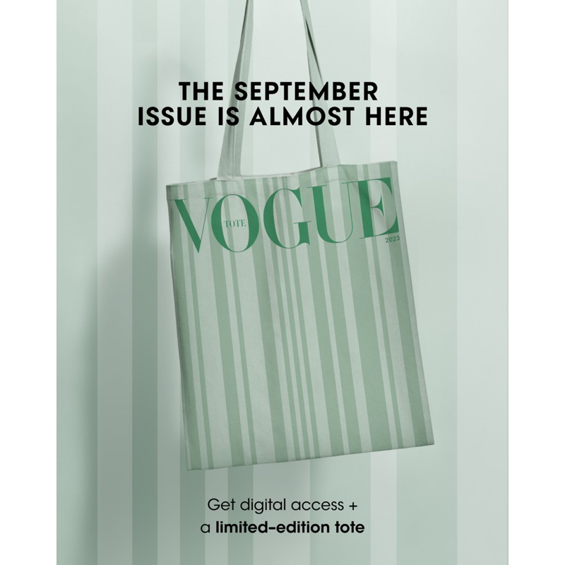 Jual [sb] New Vogue Subscription Medium Tote Bag Edisi September 2023