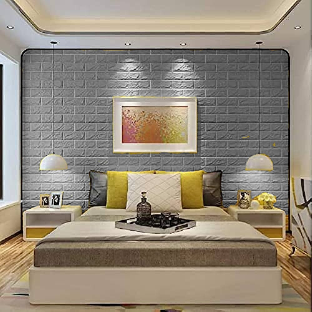 Jual Wallpaper Foam 3D Peredam Suara dan Panas Bata Putih Tebal 9mm - 2 ...