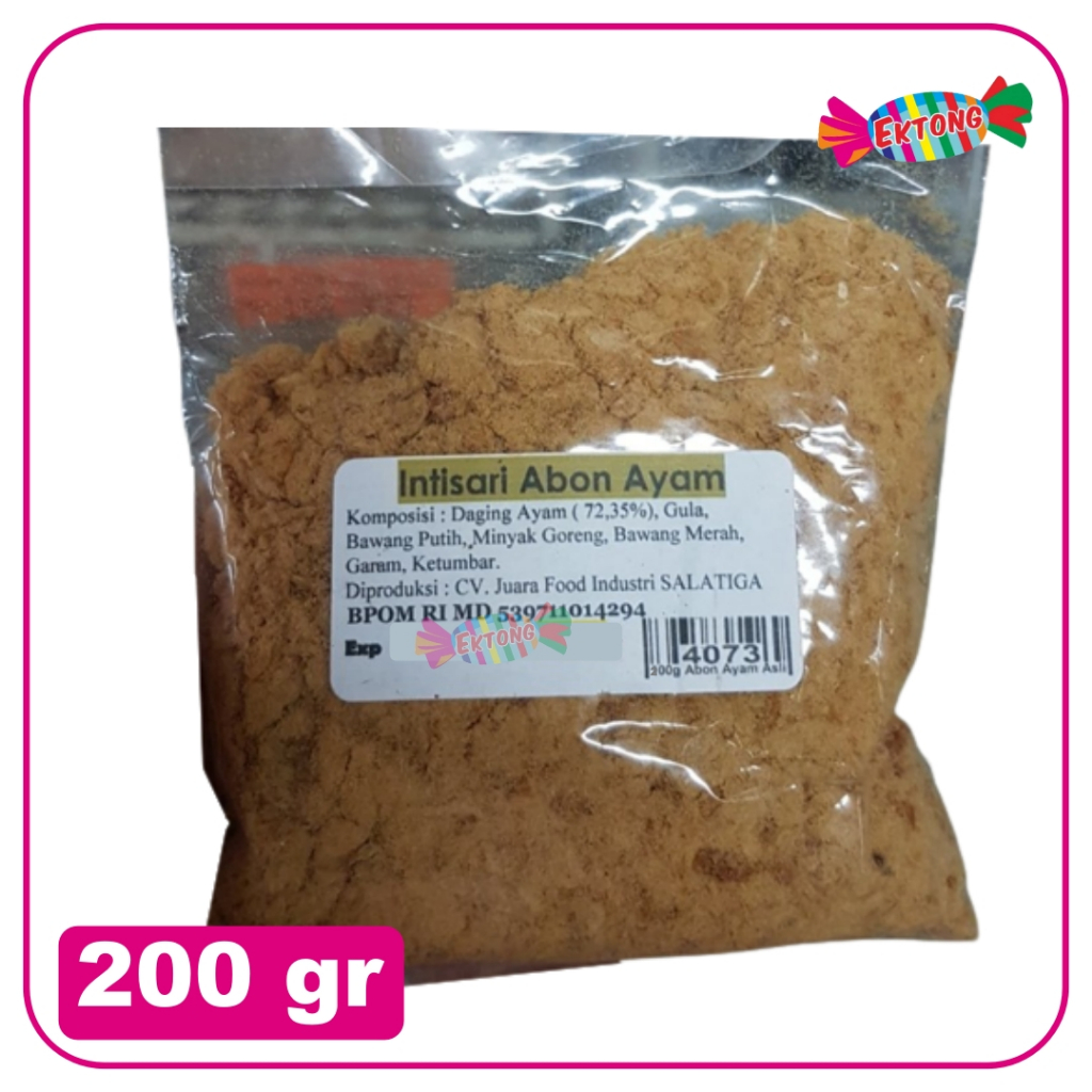Jual ABON AYAM INTISARI 200GR (REPACK) | Shopee Indonesia