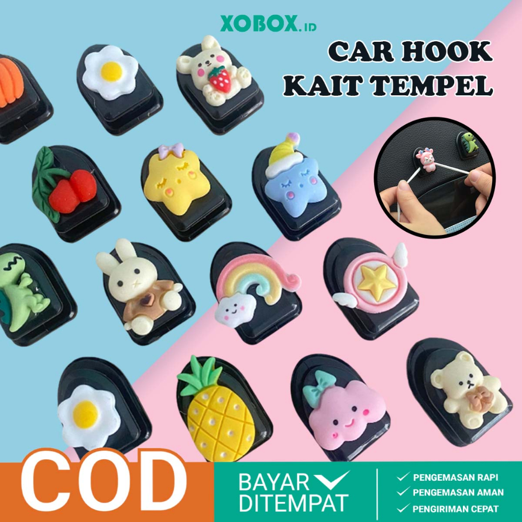Jual Hook Tempel Kait Dashboard Holder Mobil Gantungan Karakter ...