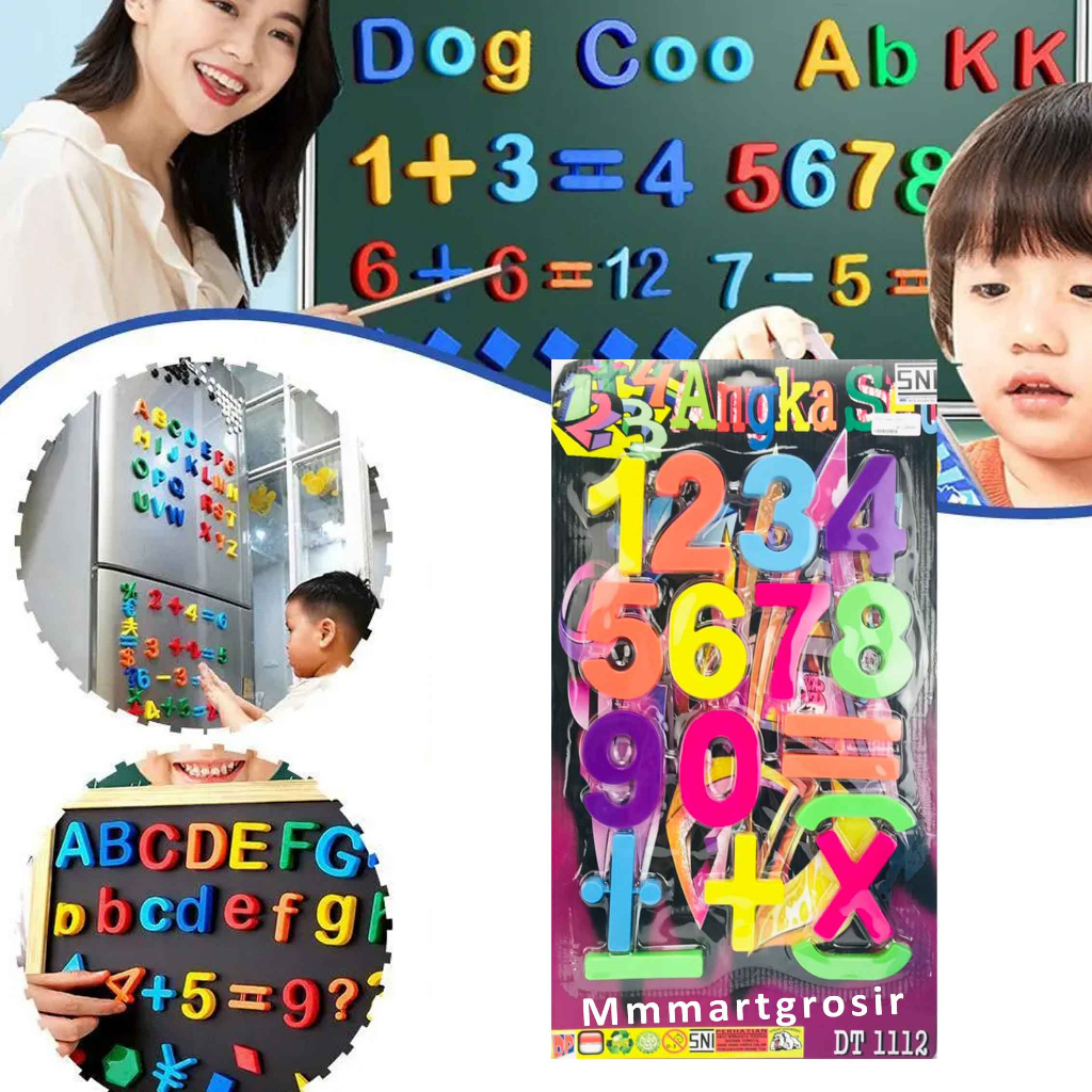 Jual Mainan Edukasi Anak / Magnetic Angka & Simbol / Magnetic Letter ...