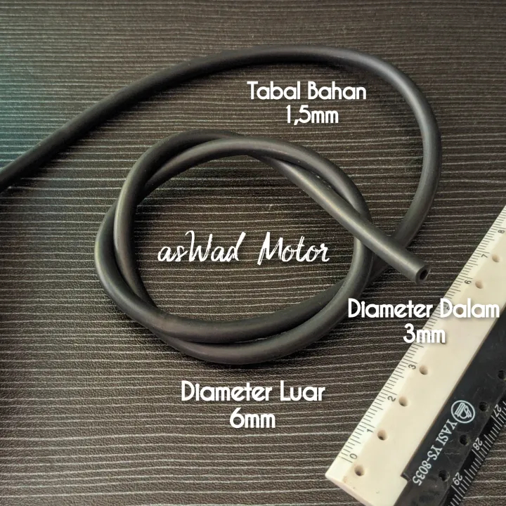 Jual (1 Meter) Selang Hawa Mini Diameter Dalam 2,5-3mm Universal Motor ...