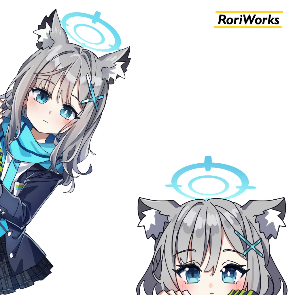 Jual Stiker Anime Intip - Shiroko Sunaookami | Blue Archive | Shopee ...