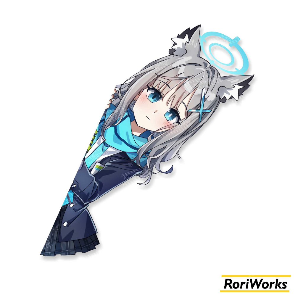 Jual Stiker Anime Intip - Shiroko Sunaookami | Blue Archive | Shopee ...
