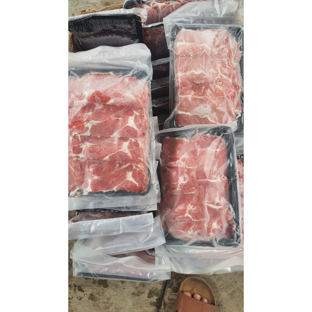 Jual DAGING SLICE TANPA LEMAK 500 GRAM/murah sekali/murni daging tanpa ...