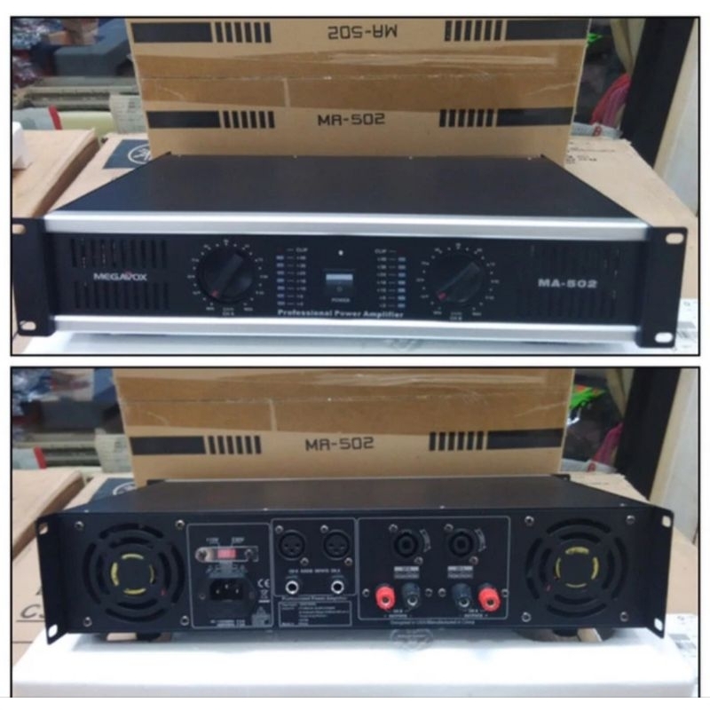 Jual Power Amplifier Megavox 502 Megavox MA502N MA-502N MA 502 N Panel ...