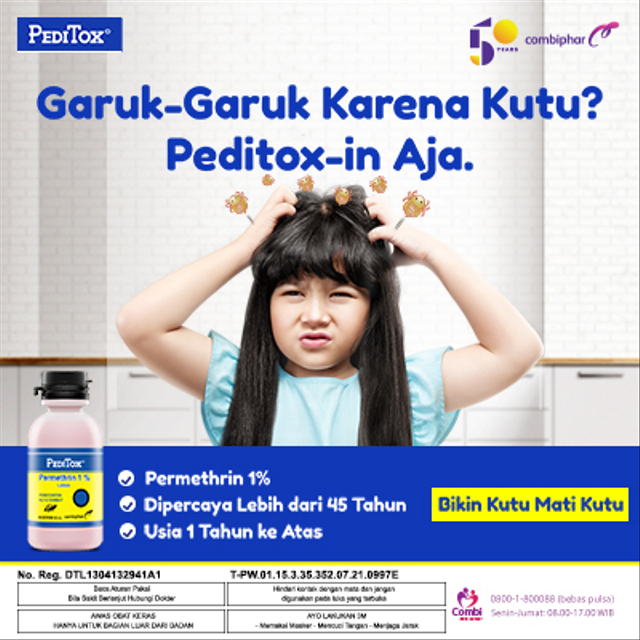 Jual Obat Pembasmi Kutu Rambut Peditox 50 Ml | Shopee Indonesia