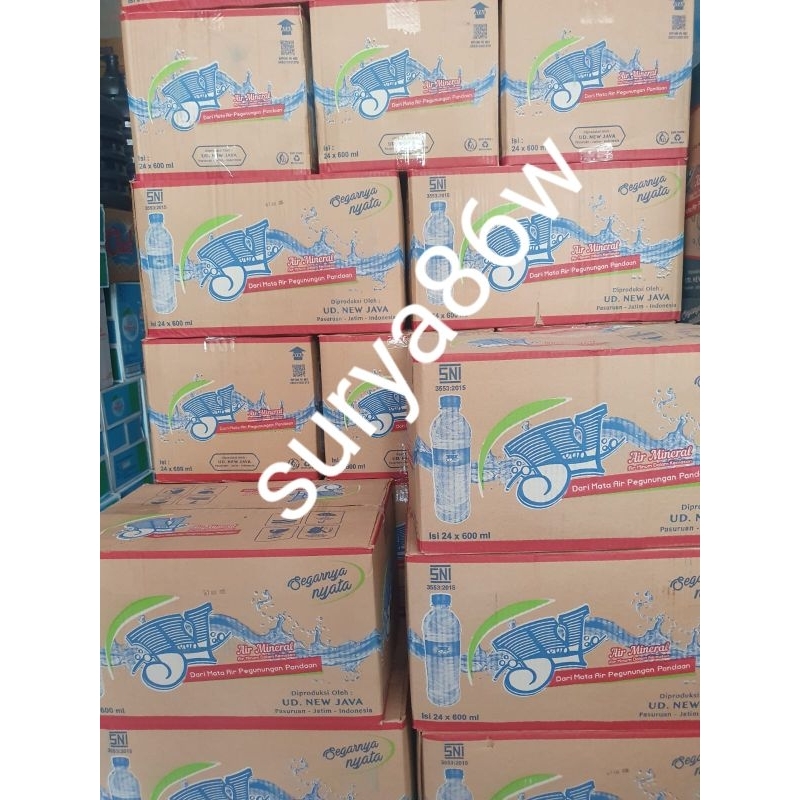 Jual INSTANT harga 1 dos air mineral 600ml tanggung JV air minum dalam ...