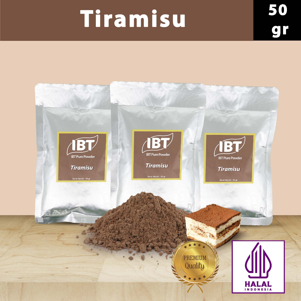 Jual Pure Tiramisu Powder Essence Murni Bubuk Import Makanan Kue 50 gr ...