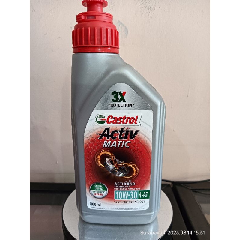 Jual Castrol - Oli CASTROL ACTIV MATIC 10W-30 / 0.8Ltr 4-AT (Dijamin ...