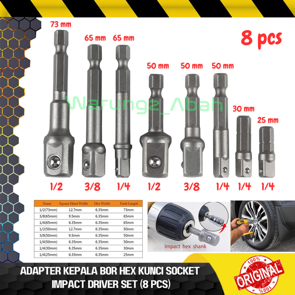 Jual ADAPTOR ADAPTER KUNCI SOCKET SOKET CONVERTER KONVERTER ADAPTOR ...