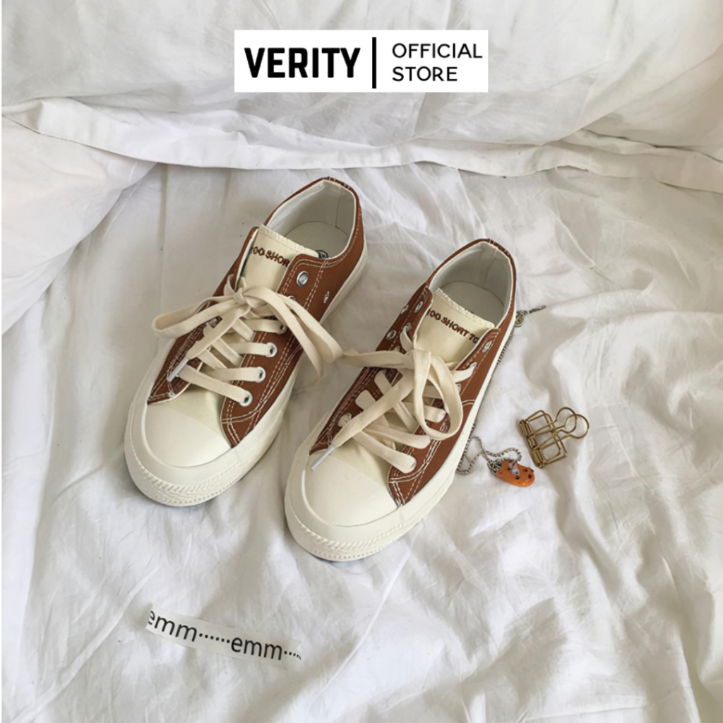 Jual VERITY Sepatu Korean Style Wanita Coklat Cream | Shopee Indonesia