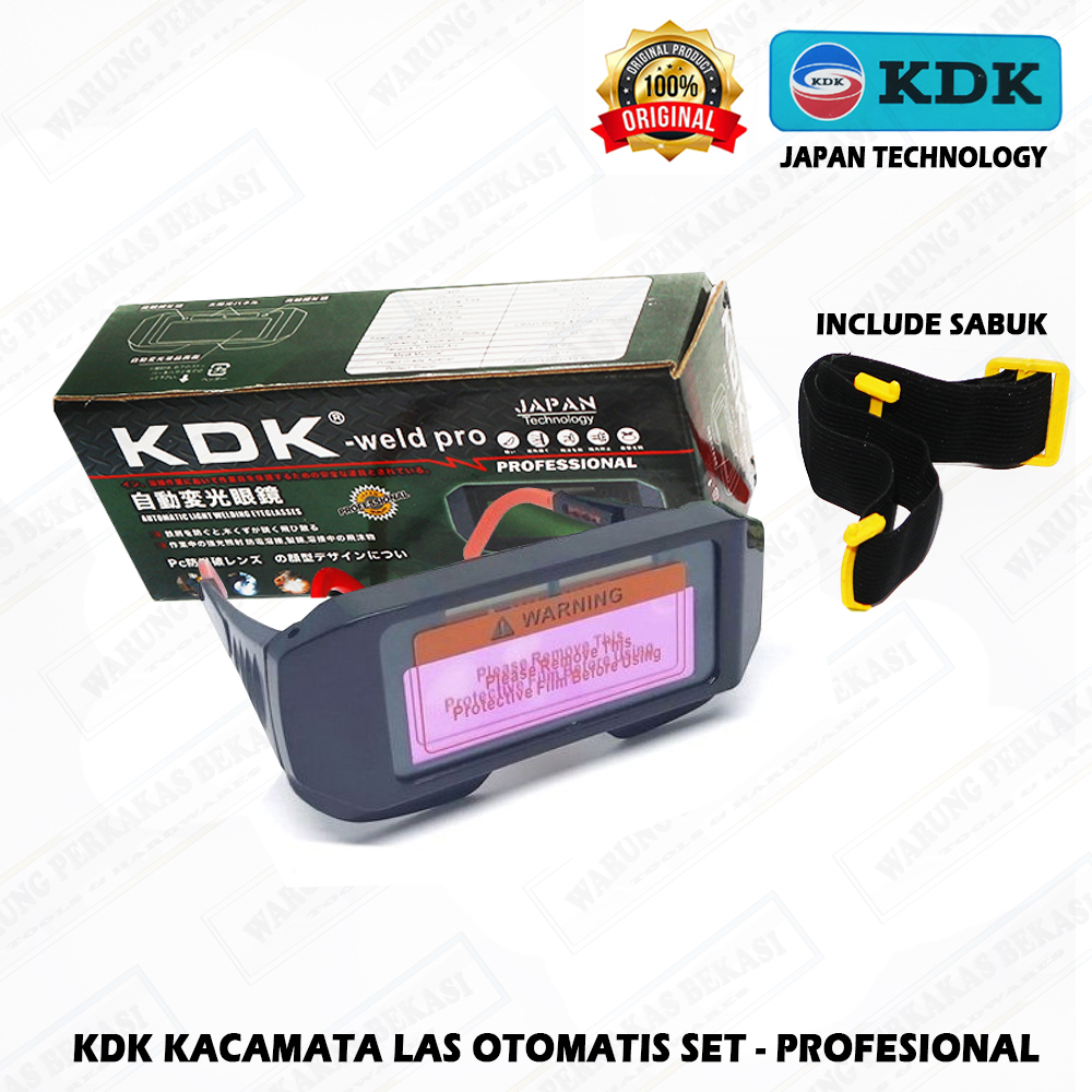 Jual KDK Kacamata Las Safety - Kaca Mata Otomatis Welding Glass Auto ...