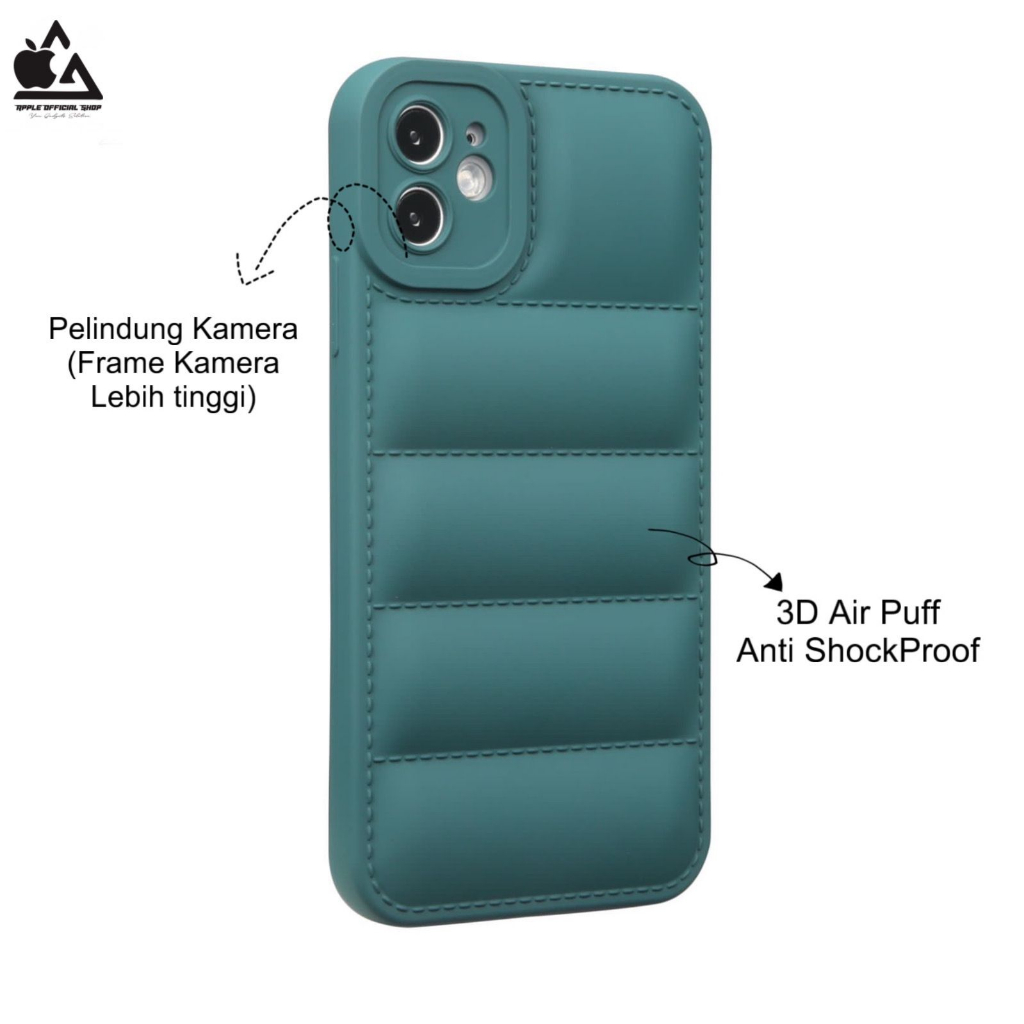 Jual Premium Soft Cam Pro 3D Air Puff Matte iPhone 14 13 12 11 Pro Max ...