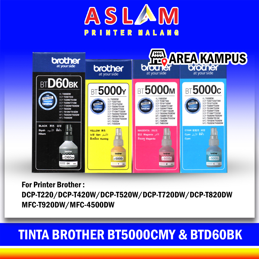 Jual Tinta Brother BT D60 D 60 & Bt5000 220 420 520 720 820 Tinta ...