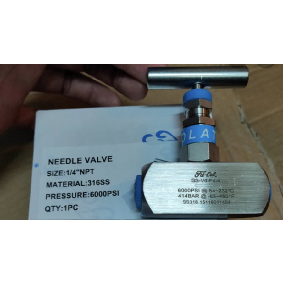 Jual 1/4 Needle valve 6000 Stainless SS 316 NPT Nedle Nidel Su Nidle ...