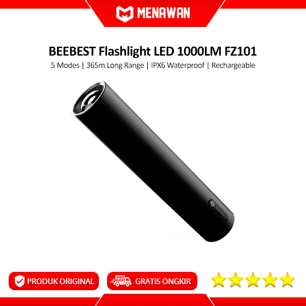 Jual Beebest Flashlight LED 1000LM IPX6 Waterproof Lampu Senter LED ...