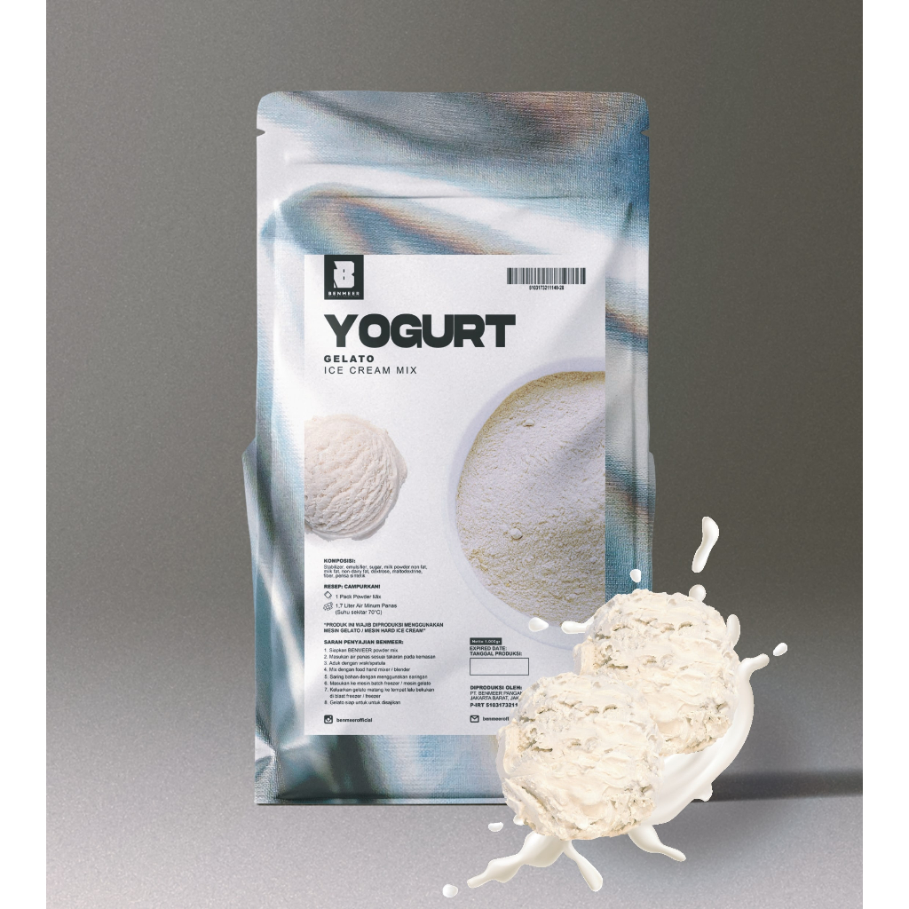 Jual BENMEER Yogurt Bubuk Powder Gelato dan Hard Ice Cream Italian (Ice ...