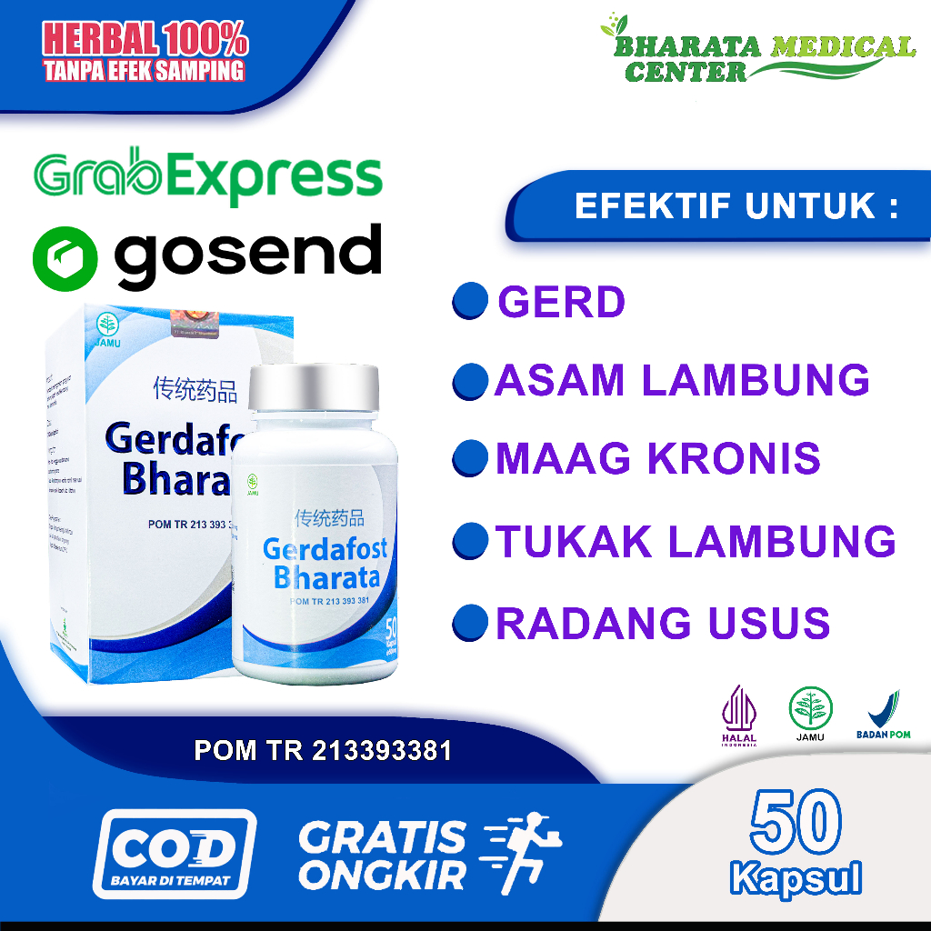 Jual Gerdafost Bharata Obat Gerd Asam Lambung Maag Kronis Usus Buntu ...