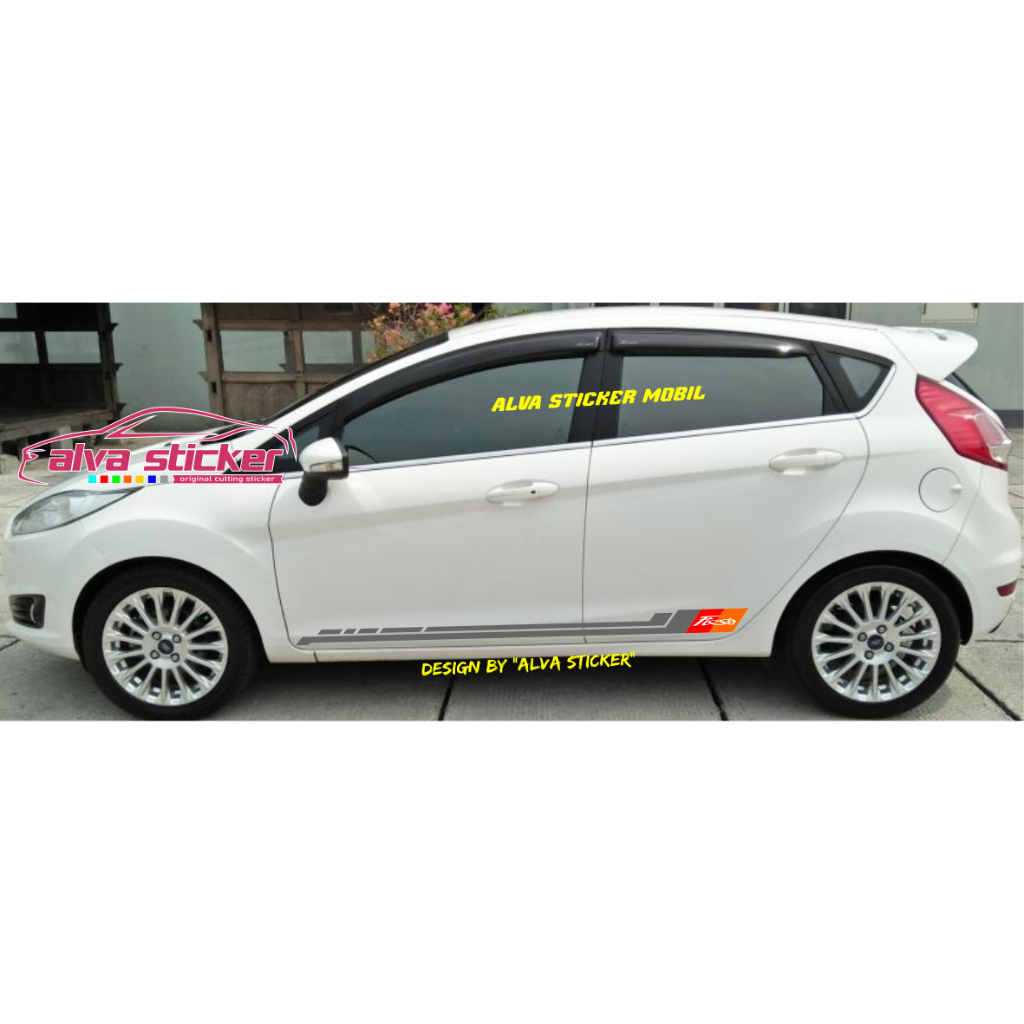 Jual sticker fiesta stiker fiesta 4 warna kombinasi sticker list body ...