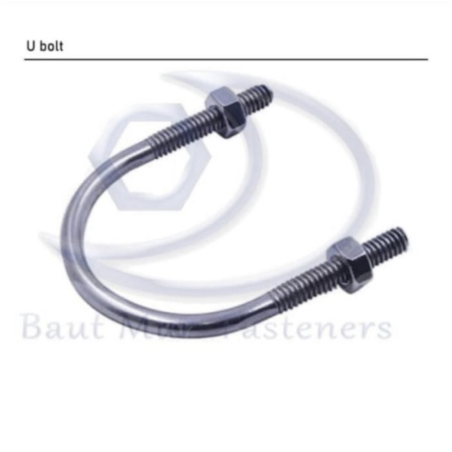 Jual 2,5" U bolt pipa -21/2 inch clam pipa - U bold galvanis DN 65 DN65 ...