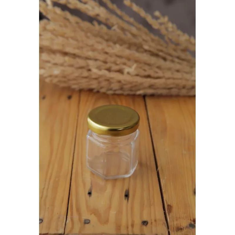 Jual Botol Selai Kaca 45ml Import Jar Hexagonal / Toples Bumbu Dapur ...