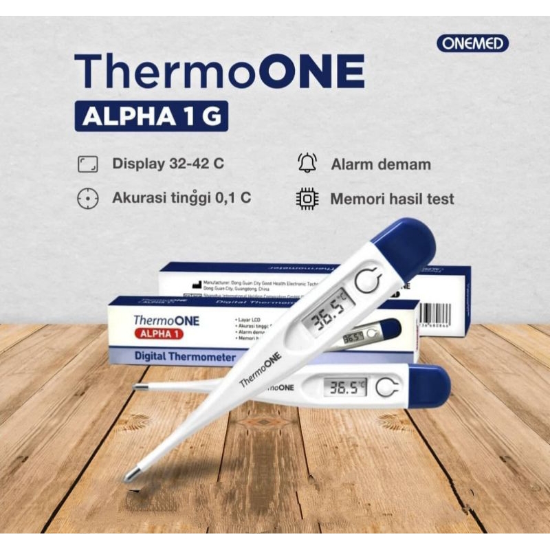 Jual Thermometer Digital OneMed Standart Alpha 1G / Hot Promo | Shopee ...