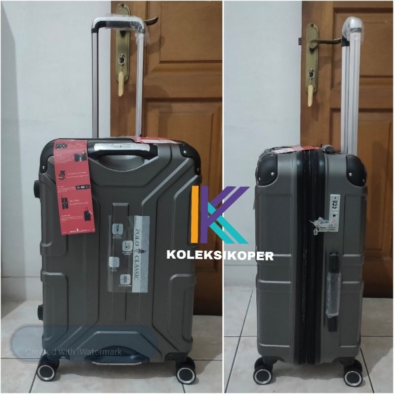Jual Koper Polo Classic 10115 Original Anti pecah TSA Lock ukuran 24 ...
