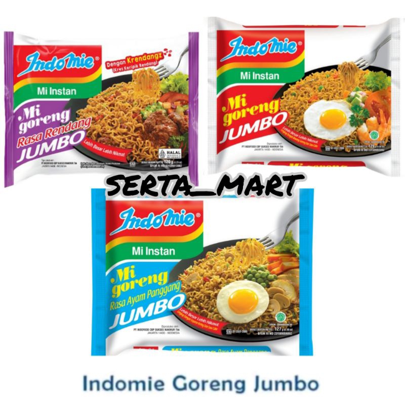 Jual Indomie Jumbo Goreng - Mie Instan Goreng Special / Mi Ayam ...