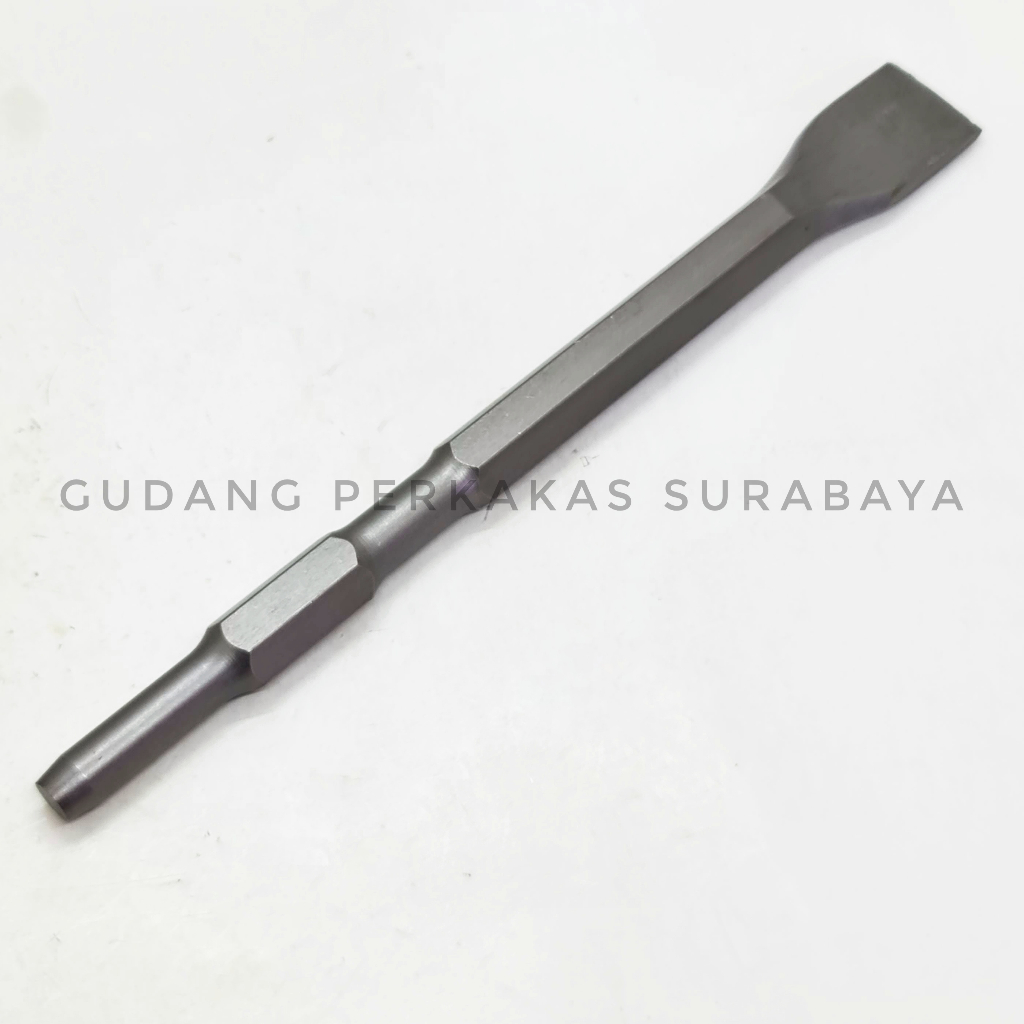 Jual HEX FLAT CHISEL SHANK 17 x LENGTH 280mm COLD CHISEL MATA BOR BETON ...