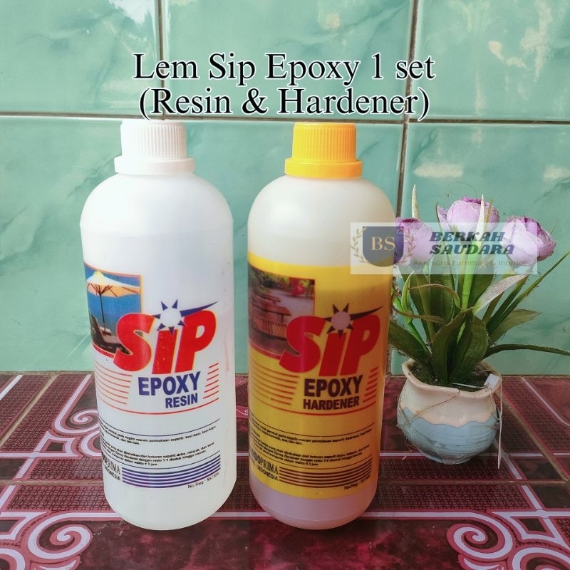 Jual Lem Epoxy SIP Kemasan BESAR(1 hardener 1 resin) Mudah Merekat ...