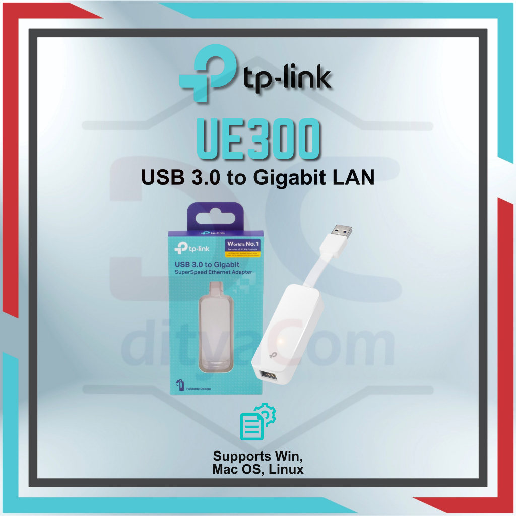 Jual TP-LINK UE300 USB 3.0 TO RJ45 GIGABIT ETHERNET ADAPTER | Shopee Indonesia