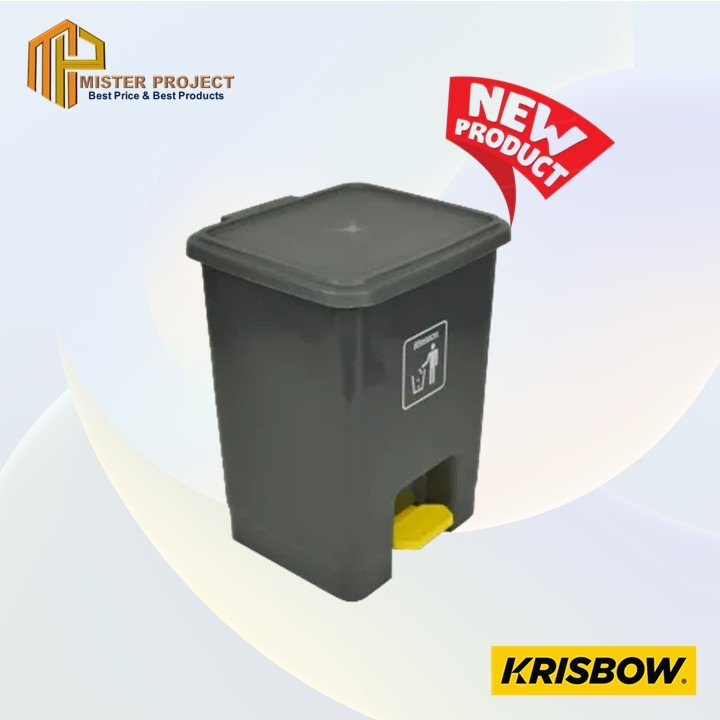 Jual Krisbow Dust Bin Tempat Sampah Indoor Pedal Plastik 15 Ltr | Shopee Indonesia