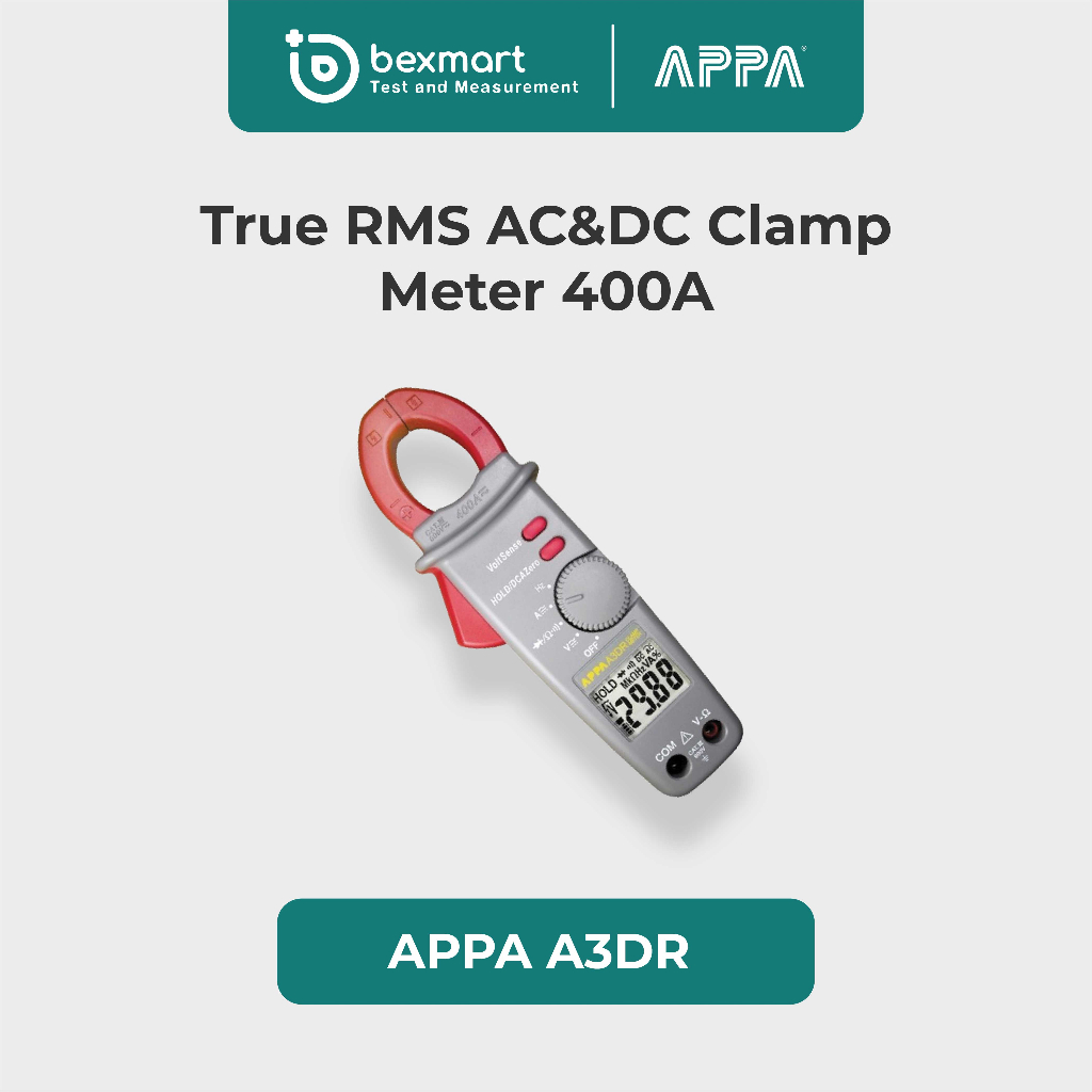 Jual APPA A3DR True RMS Clamp Ampere 400A AC&DC / APPA-A3DR | Shopee Indonesia
