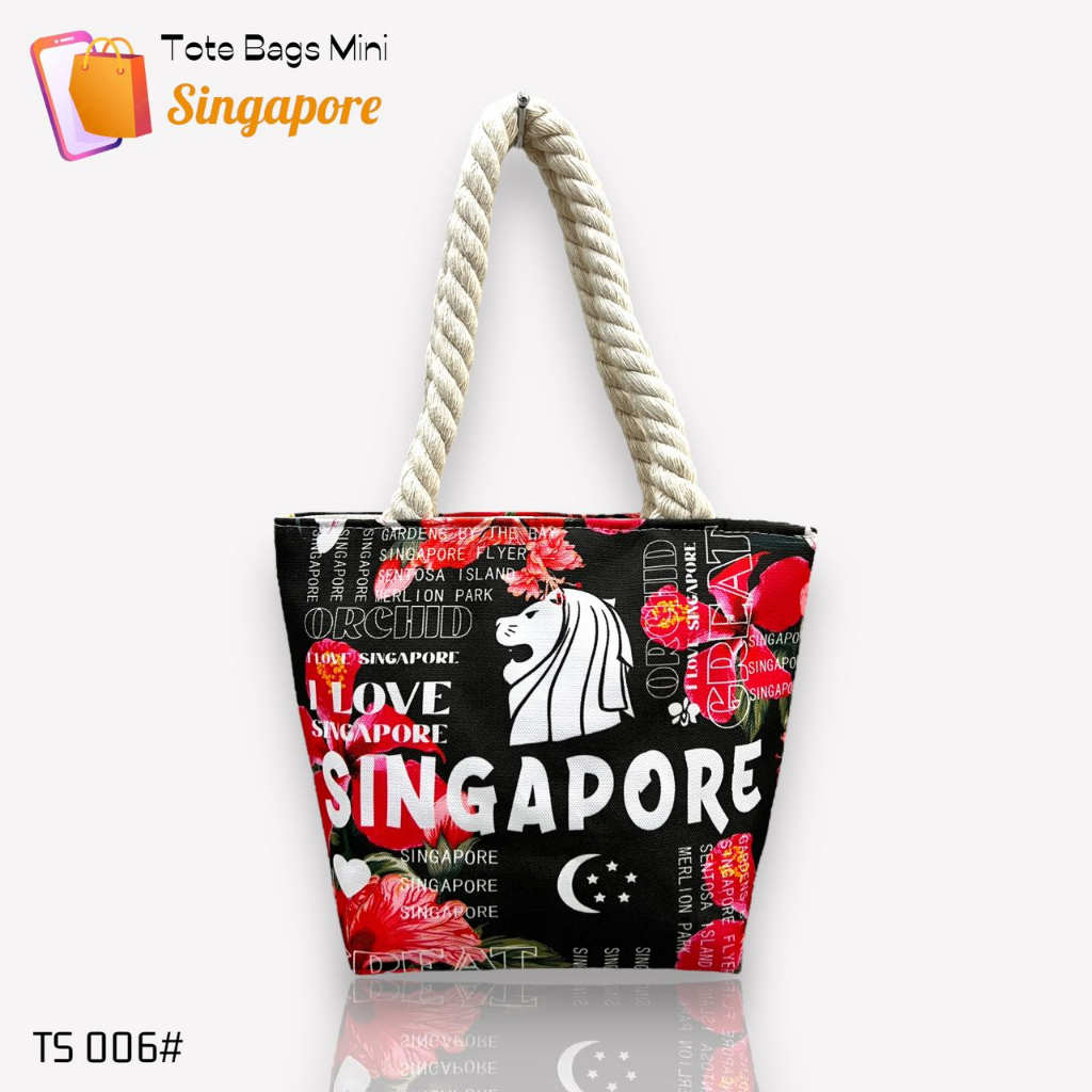 Jual Tas Tote Kanvas Singapore Mini/ Tas Kanvas Singapore TS# | Shopee ...