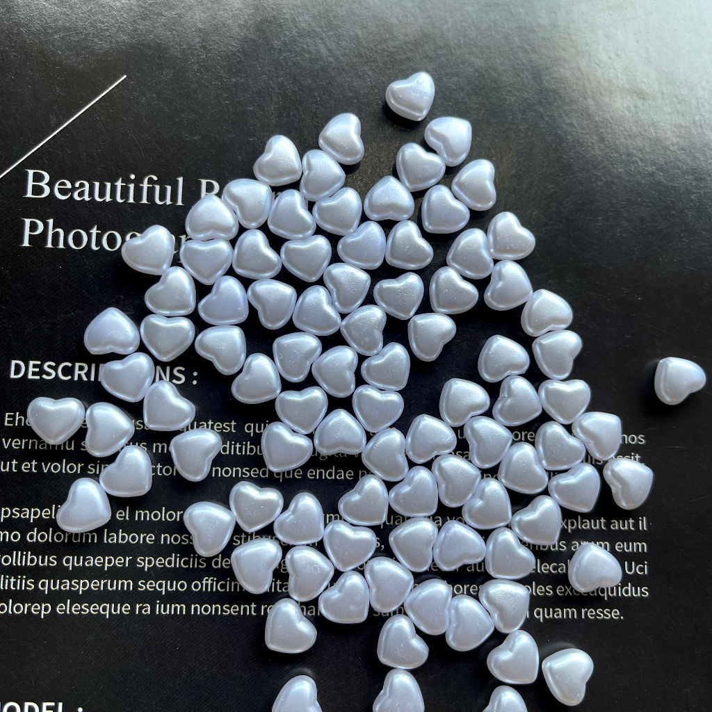 Jual 10 gr Manik-manik Pearl Mutiara - HATI HEART MINI A | Shopee Indonesia