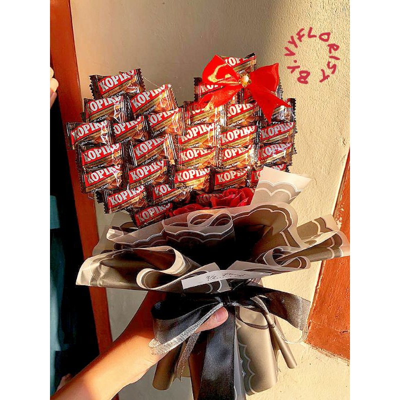 Jual Bouquet Permen 2 sisi Buket Permen Lucu custom | Shopee Indonesia