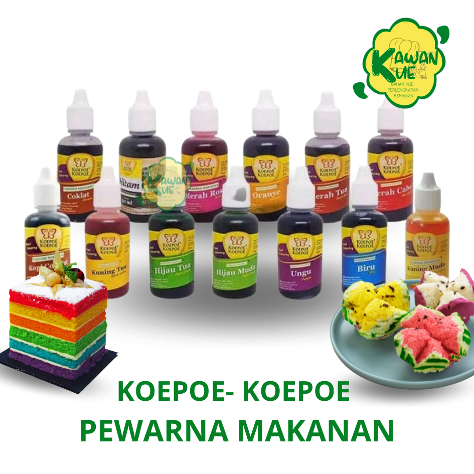 Jual Koepoe Koepoe Pewarna Makanan Kemasan 30ml | Shopee Indonesia