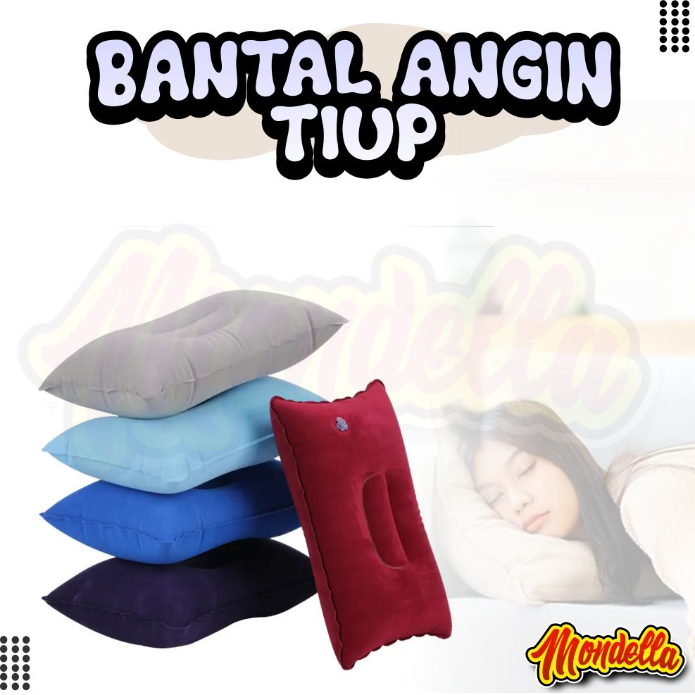Jual Bantal Angin Tiup Inflatable Travel Pillow Air Udara Ringan Bantal ...