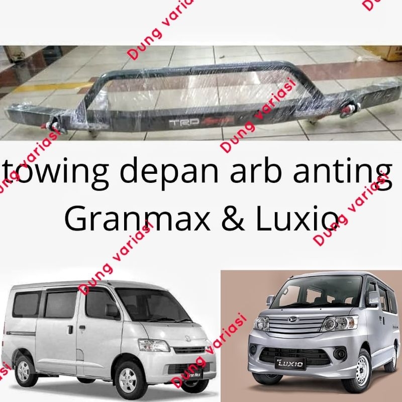 Jual towing bar besi bumper depan arb grandmax grand max & Luxio hitam ...
