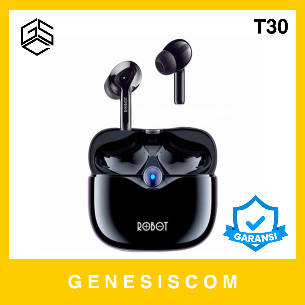Jual Earphone Bluetooth ROBOT T30 Airbuds TWS Wireless Earbuds Earpods ...