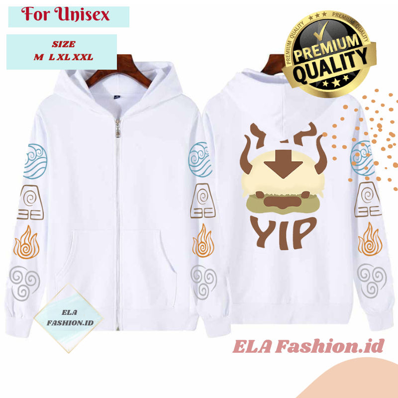 Jual Jaket Jacket Zipper Appa Yip Avatar Last Airbender Waifu | Shopee ...