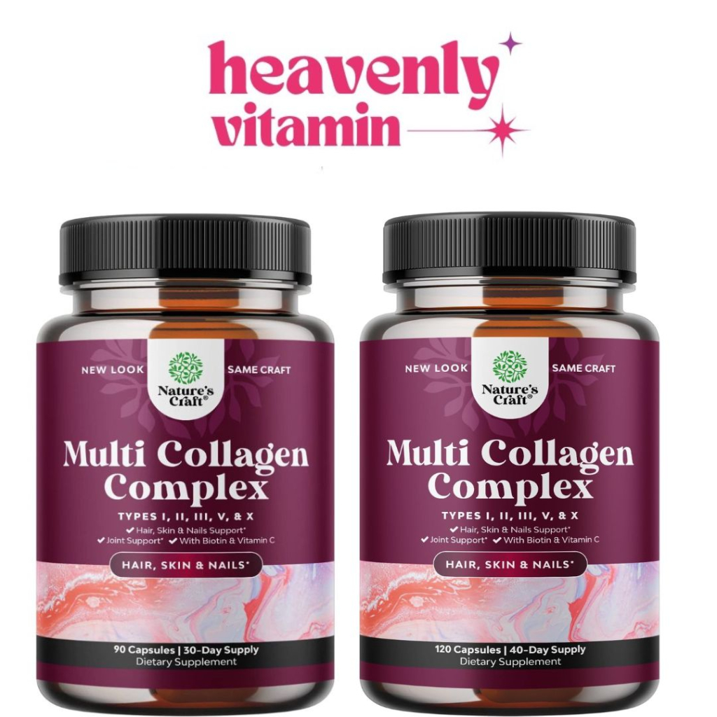 Jual Nature's Craft Advanced Multi Collagen Complex Types I,II,III,V ...