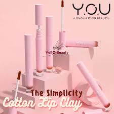 Jual YOU Simplicity Cotton Lip Clay | Lip Stain Lipstick Lembut ...