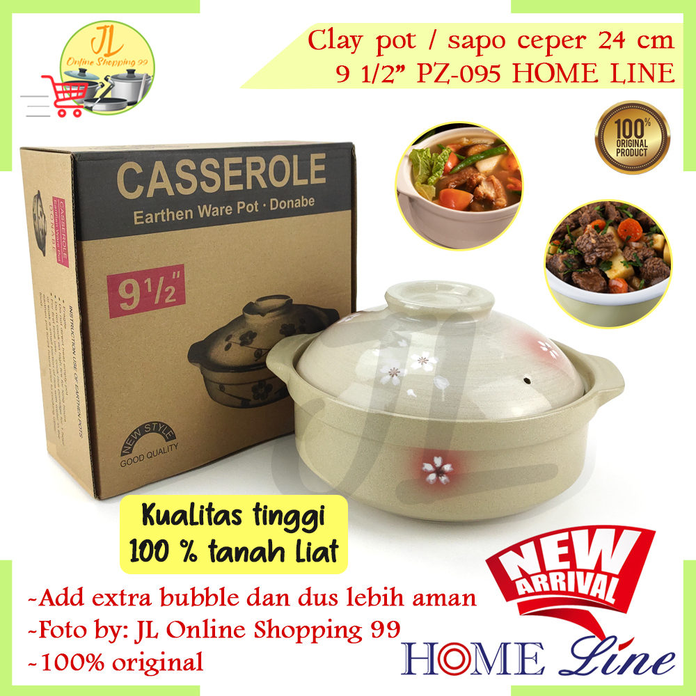 Jual panci mangkok pot keramik sapo makan 12/19/21cm HOME LINE | Shopee ...