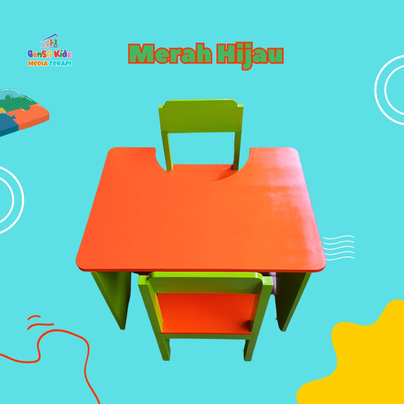 Jual Meja Kursi terapi/ Meja belajar anak/ Meja Pediatri/ Meja lipat ...