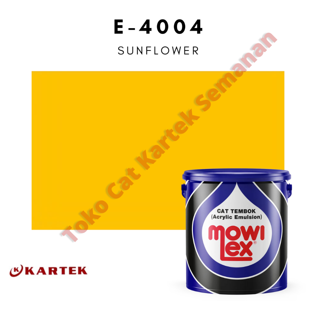 Jual MOWILEX EMULSION INTERIOR E-4004 SUNFLOWER (2.5 liter) | Shopee Indonesia