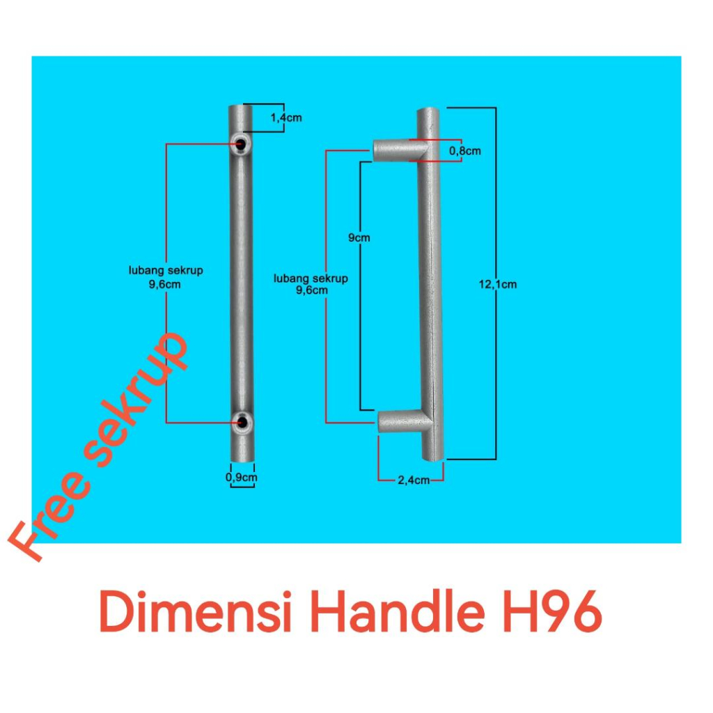 Jual 10Pcs Handle pintu bambu H 96 free sekrup | Shopee Indonesia