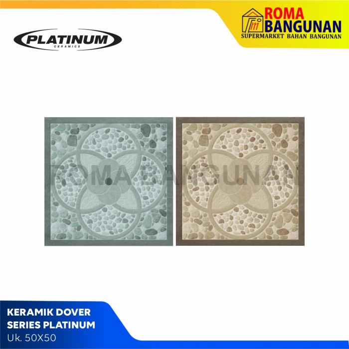 Jual KERAMIK MOTIF / KERAMIK LANTAI PLATINUM DOVER SERIES 50X50 ...